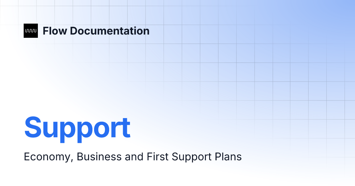 Support | Flow Documentation